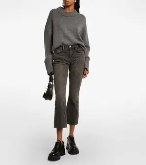 FRAME Le Crop Mini Boot High-rise Bootcut Jeans