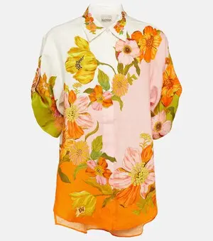 ALEMAIS Alémais Silas Printed Linen Shirt