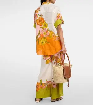 ALEMAIS Alémais Silas Printed Linen Shirt