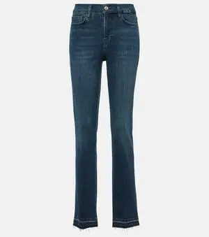FRAME Le High Straight Long Jeans