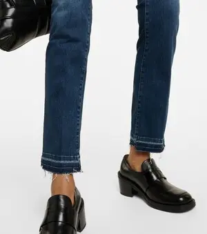 FRAME Le High Straight Long Jeans