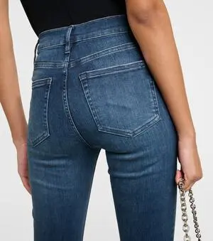 FRAME Le High Straight Long Jeans