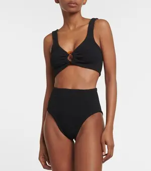 Hunza G Nadine Embellished Bikini - Black