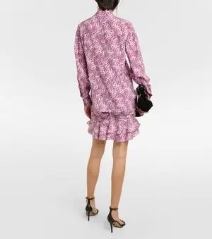 Isabel Marant Étoile Ilda Printed Silk-blend Blouse - Multicoloured