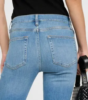 FRAME Le High Flare High-rise Flared Jeans - Blue