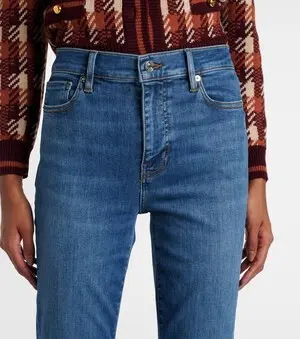 FRAME Le High Flare Jeans In Obsidian - Blue