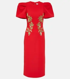 Rebecca Vallance Versailles Sequin Crêpe Midi Dress