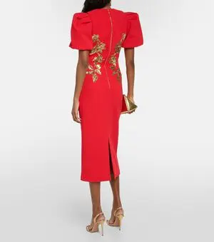 Rebecca Vallance Versailles Sequin Crêpe Midi Dress