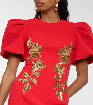 Rebecca Vallance Versailles Sequin Crêpe Midi Dress