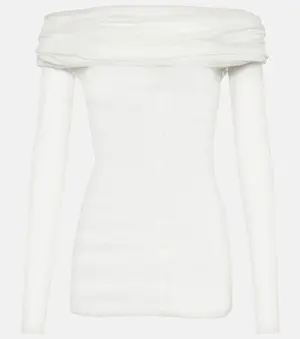 Christopher Esber Draped Silk Top - White