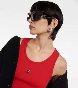 Givenchy Giv Cut Embellished Cat-eye Sunglasses