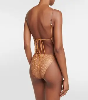 Missoni Embellished Lamé Swimsuit