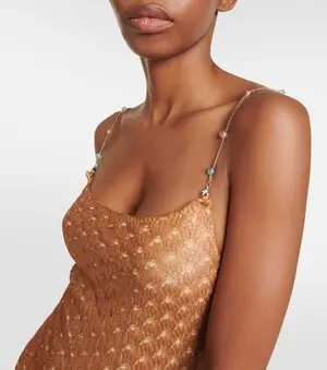Missoni Embellished Lamé Swimsuit