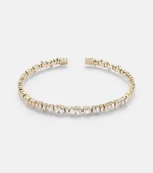 SUZANNE KALAN Classic Diamond Bangle - Gold