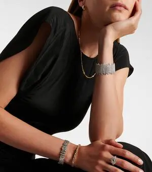 SUZANNE KALAN 18kt Yellow Diamond Bangle - Gold