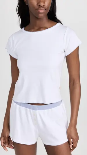 Morgan Lane Baby Jean Tee - Chalk