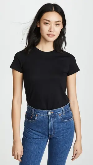 Vince Essential Crew Tee - Black