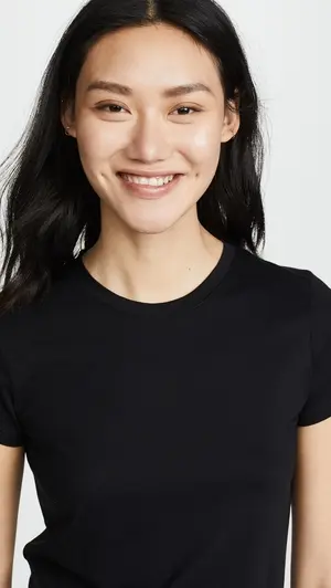 Vince Essential Crew Tee - Black