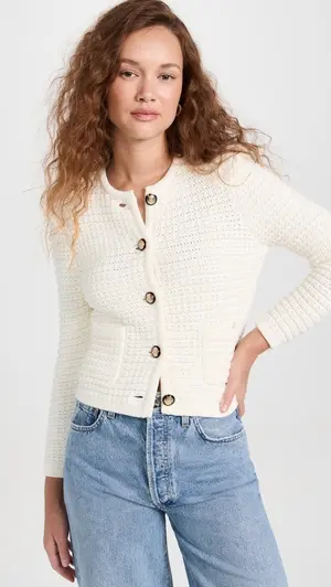 Ba&sh Gaspard Cardigan - Ecru