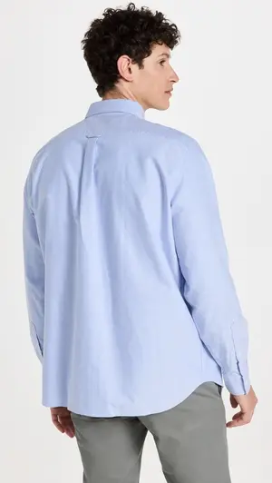 Lacoste Regular Fit Oxford Cotton Shirt - Blue