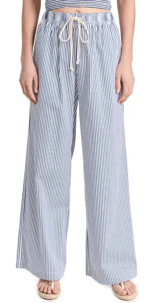 Donni. Striped Poplin Pants