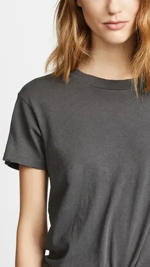 The Great. The Slim Tee - Washed Black