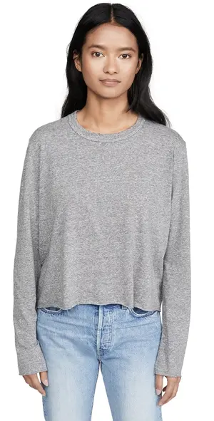 The Great. Long-sleeve Crop Tee