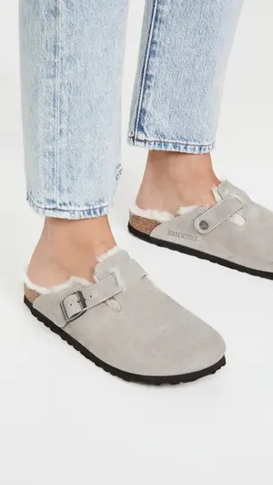 BIRKENSTOCK Boston Shearling Clogs