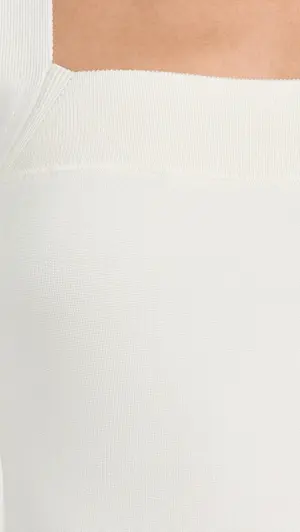 Simkhai SIMKHAI Madine Ribbed Knit Tank Top Ivory
