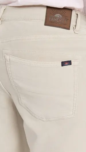 Faherty Brand Stretch Terry Five-pocket Pants