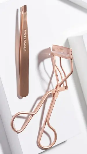 TWEEZERMAN Rose Gold Brow And Lash Set