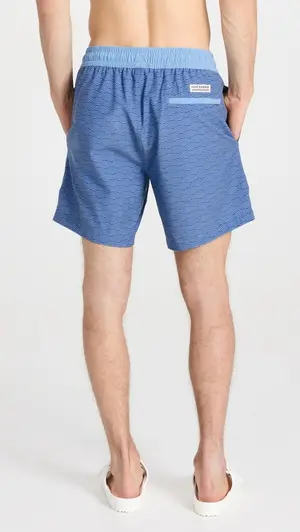 FAIR HARBOR The Bayberry Swim Trunks 7 - Blue Waves