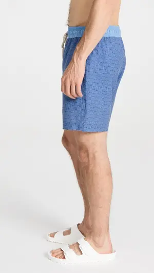 FAIR HARBOR The Bayberry Swim Trunks 7 - Blue Waves