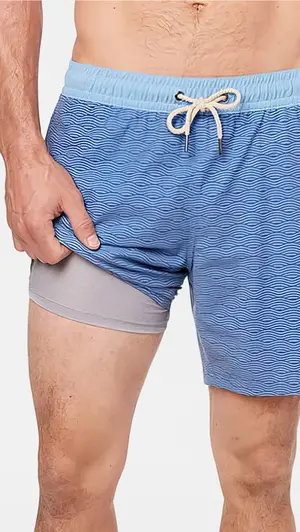 FAIR HARBOR The Bayberry Swim Trunks 7 - Blue Waves