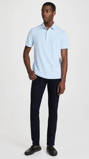 Lacoste Stretch Cotton Paris Polo - Light Blue