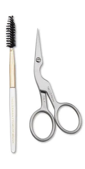 TWEEZERMAN Brow Shaping Scissors And Brush - No Color