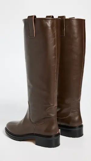 AeydĒ Henry Calf Leather Riding Boots - Moka