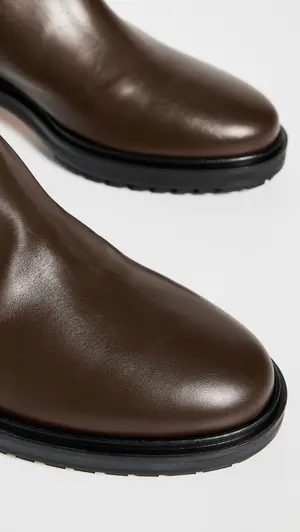 AeydĒ Henry Calf Leather Riding Boots - Moka