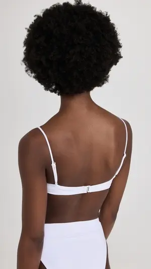 Jade Swim Mia Bikini Top - White