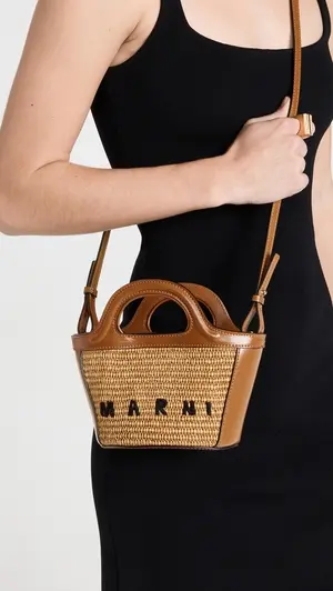 Marni Tropicalia Micro Tote - Raw Sienna