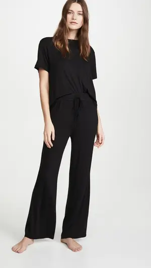 Honeydew Intimates All American Pajama Set - Black