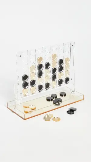 TIZO DESIGN Lucite Connect 4 Black/gold