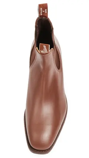 R.m. Williams Comfort Leather Chelsea Boots - Dark Tan
