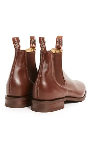 R.m. Williams Comfort Leather Chelsea Boots - Dark Tan