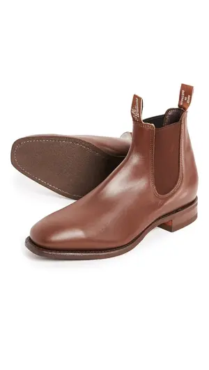 R.m. Williams Comfort Leather Chelsea Boots - Dark Tan