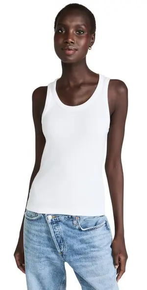 AGOLDE Poppy Tank - White
