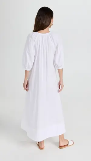 Staud Vincent Midi Shirtdress - White