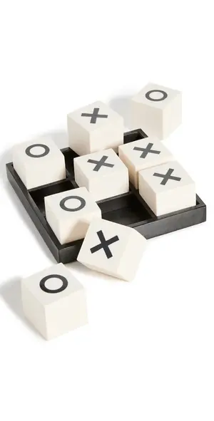 TIZO DESIGN Tizo Tic Tac Toe Game Brown/cream - One-color