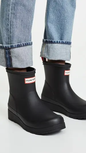 Hunter Original Short Play Boots - Black