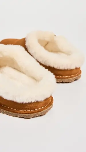 BIRKENSTOCK Zermatt Shearling Slippers - Mink